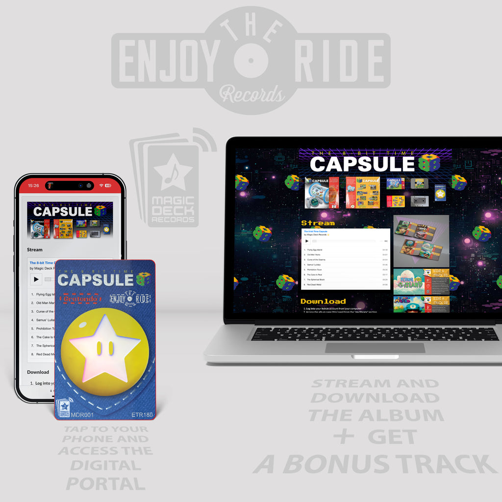 The 8-bit Time Capsule (Magic Deck Records Card) | Enjoy The Ride Records