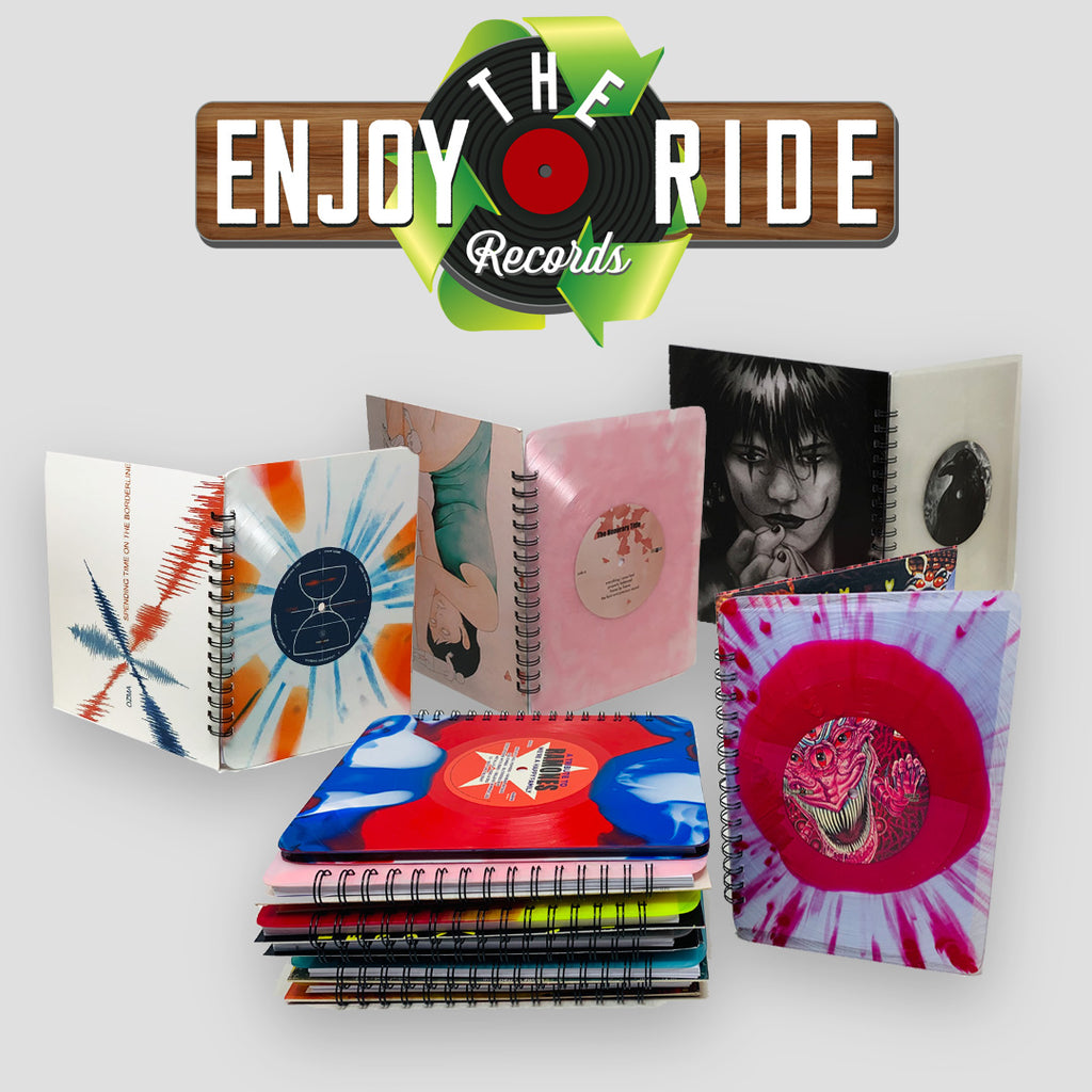 Repurposed Vinyl Lp Spiral Notebook | Enjoy The Ride Records